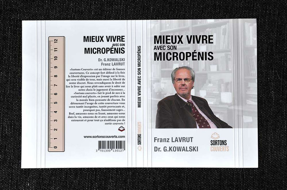 Fausse couverture "Mieux vivre avec son micropénis" – Cadeau Empoisonné
